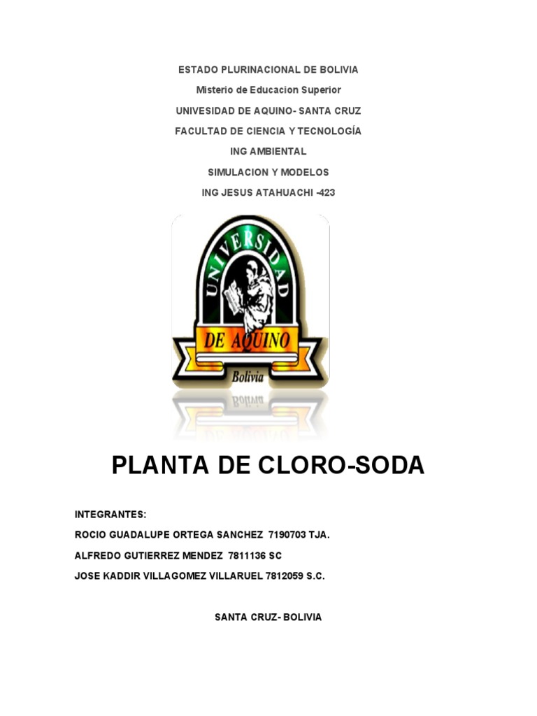 Planta de Cloro Soda | PDF | Sustancias químicas | Química