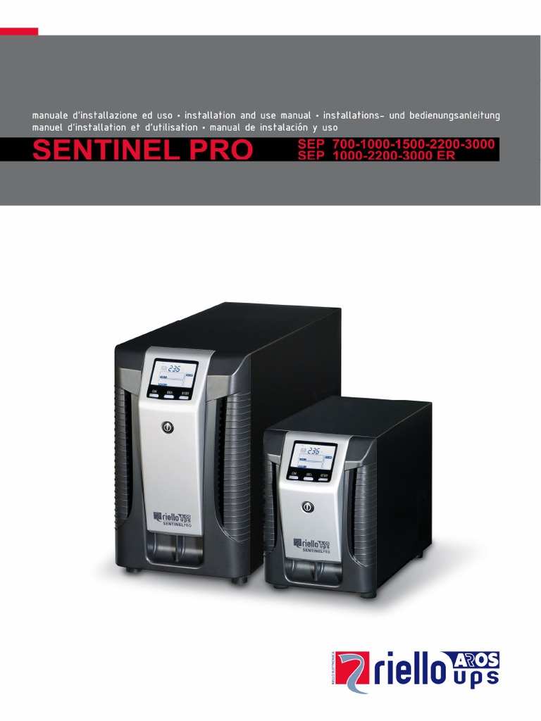 Sentinel Pro Manual | Mains Electricity | Battery (Electricity)