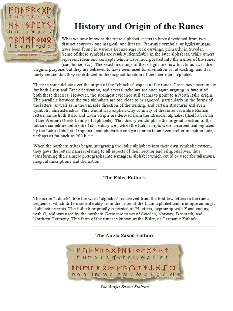 Runic | PDF | Runes | Alphabet