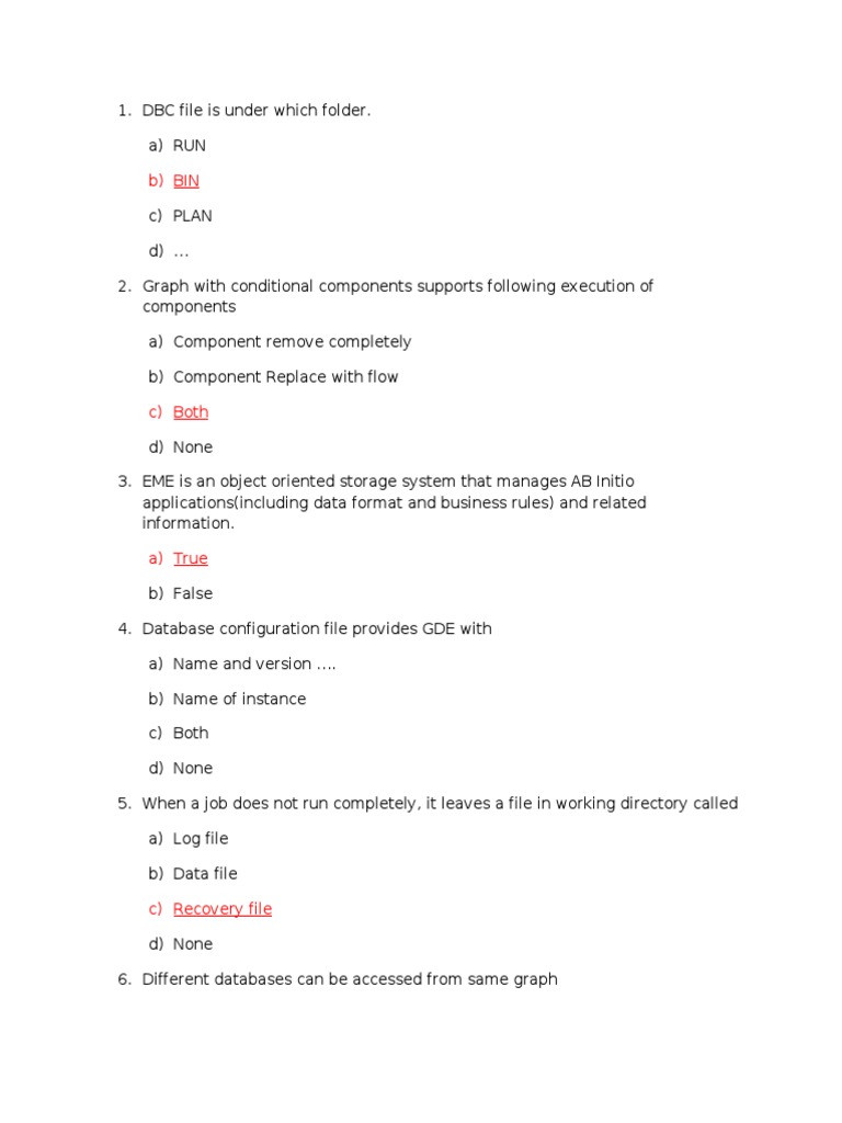 Ab Initio Questions | PDF | Parameter (Computer Programming) | Computer File