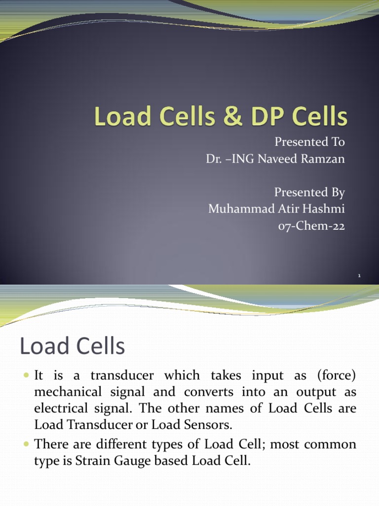 Load Cells & DP Cells 22 | PDF