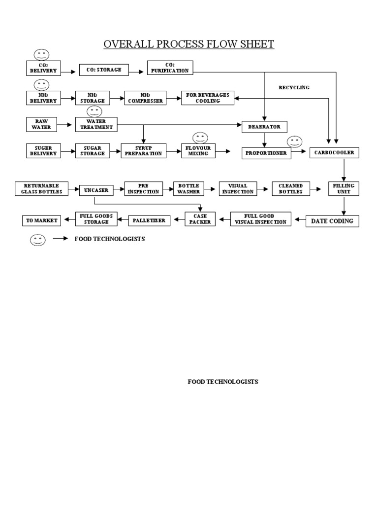 Overall Process Flow Sheet | PDF | Cooking, Food & Wine | Science ...