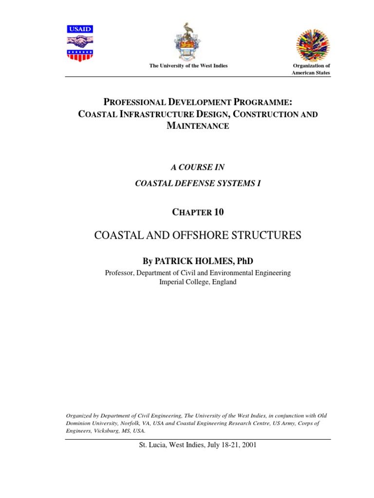 Coastal and Offshore Structures | PDF | Drag (Physics) | Diffraction