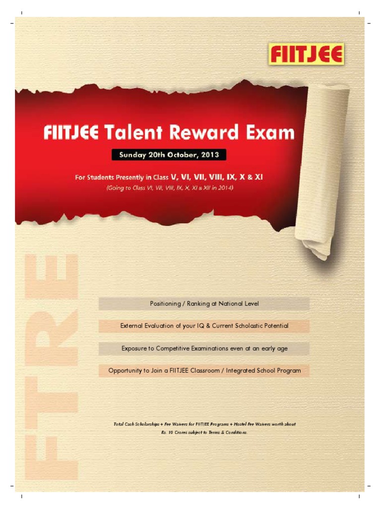 FTRE Brochure | PDF | Equations | Test (Assessment)