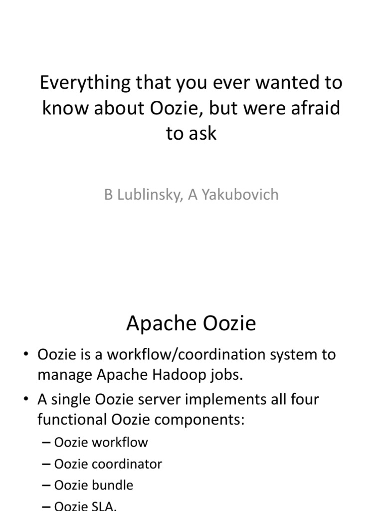 Understanding Apache Oozie Workflows | PDF | Apache Hadoop | Map Reduce