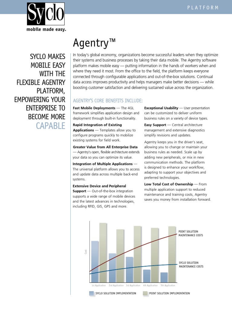Agentry Brochure | PDF | Application Software | Mobile Device