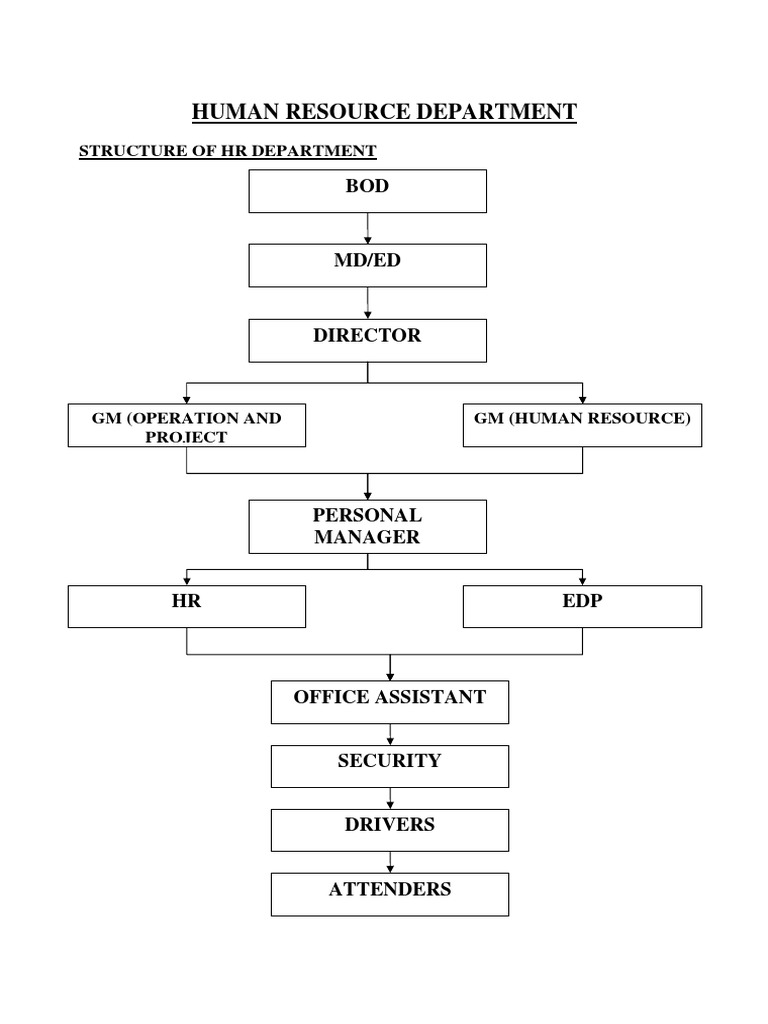 HR Department Structure Overview | PDF