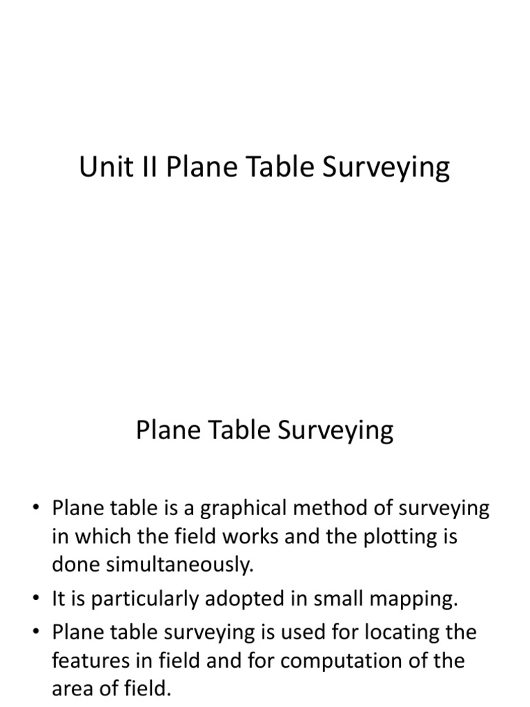 Plane Table | PDF | Surveying | Compass