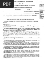 Execution Petition Draft | PDF | Lawsuit | Civil Law (Common Law)