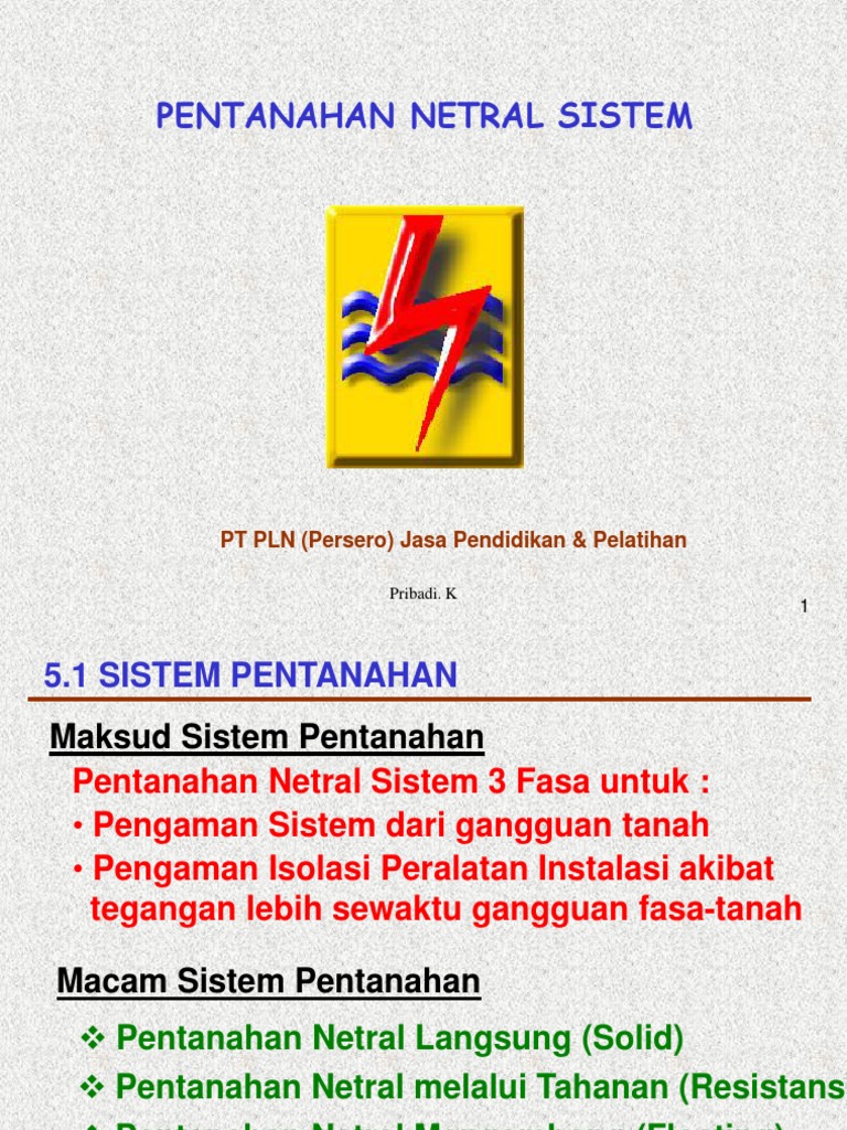 Pentanahan Netral Sistem | PDF
