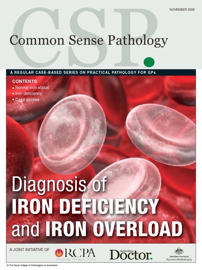 Diagnosis of Iron Deficiency and Iron Overload Nov 06 | PDF | Anemia ...