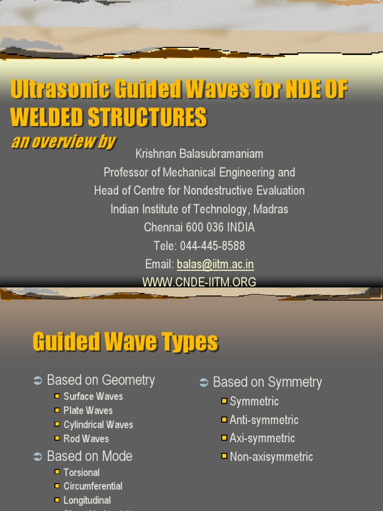 Guided Wave and Welding | PDF | Ultrasound | Waves