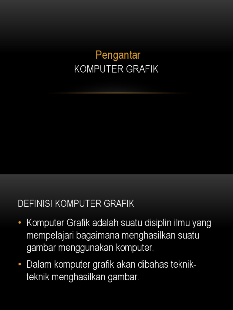 M2 Pengantar Komputer Grafik | PDF