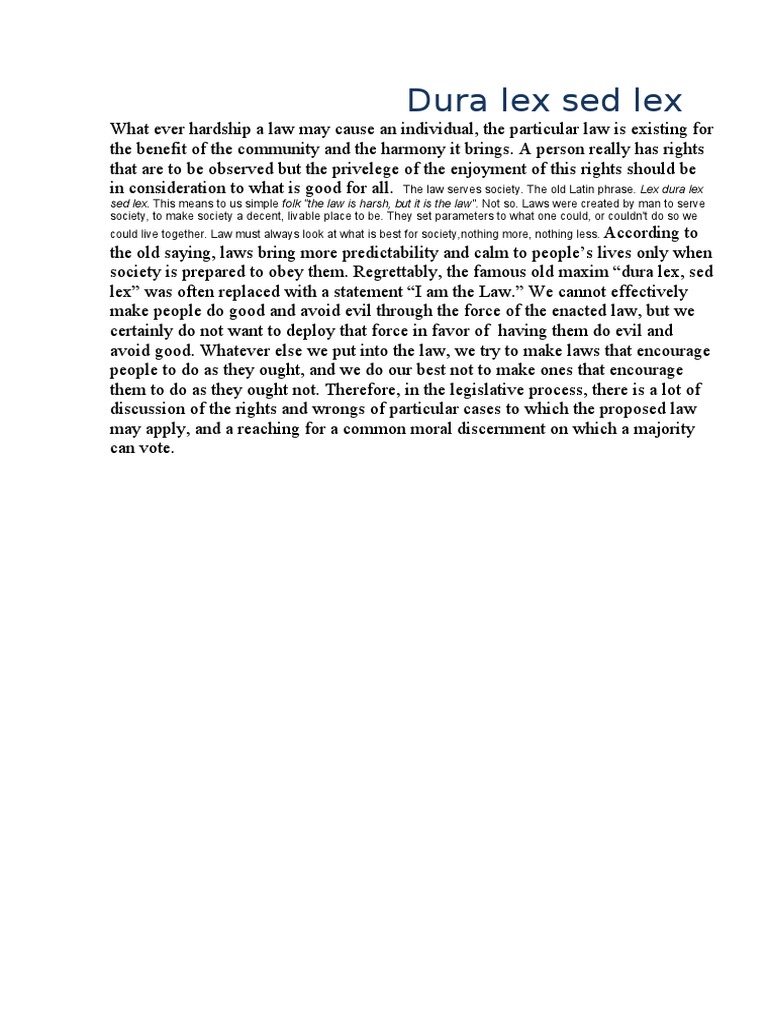 dura lex sed lex translation, dura lex meaning – KOYZ