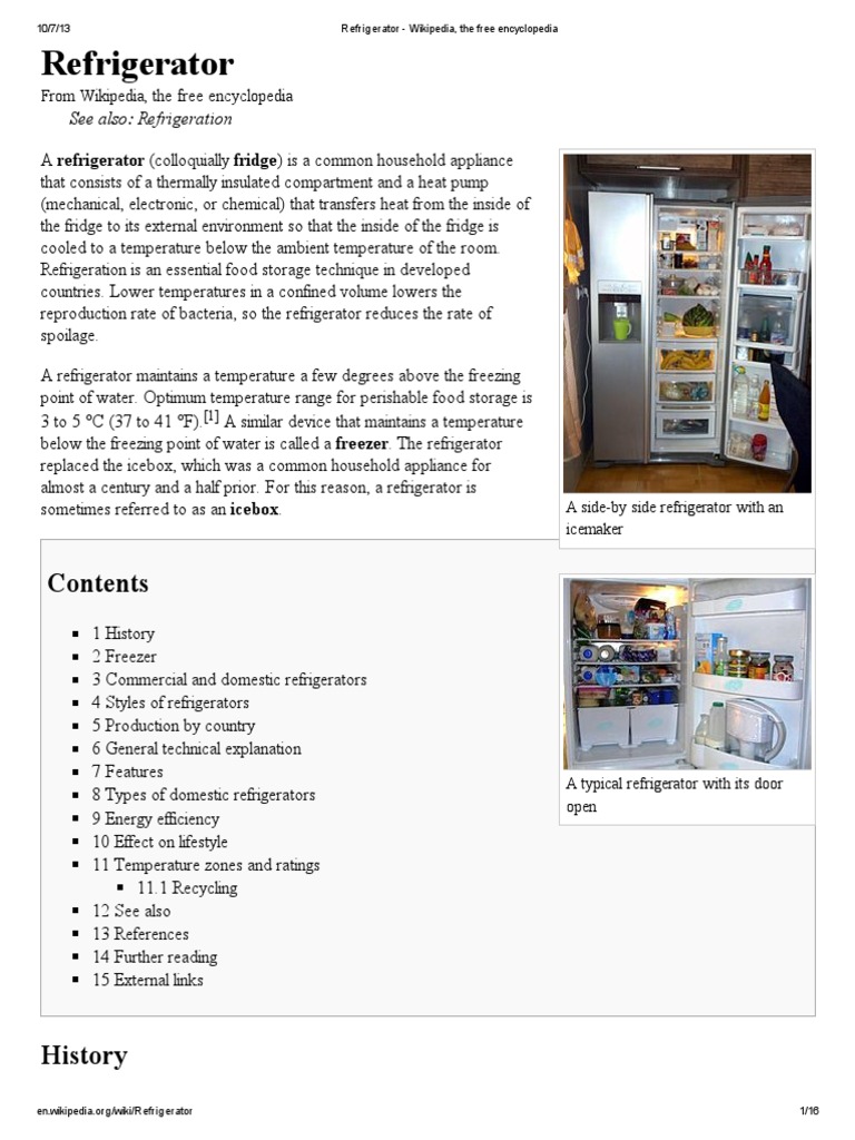 Refrigerator Priciples and Working | PDF | Refrigerator | Cold