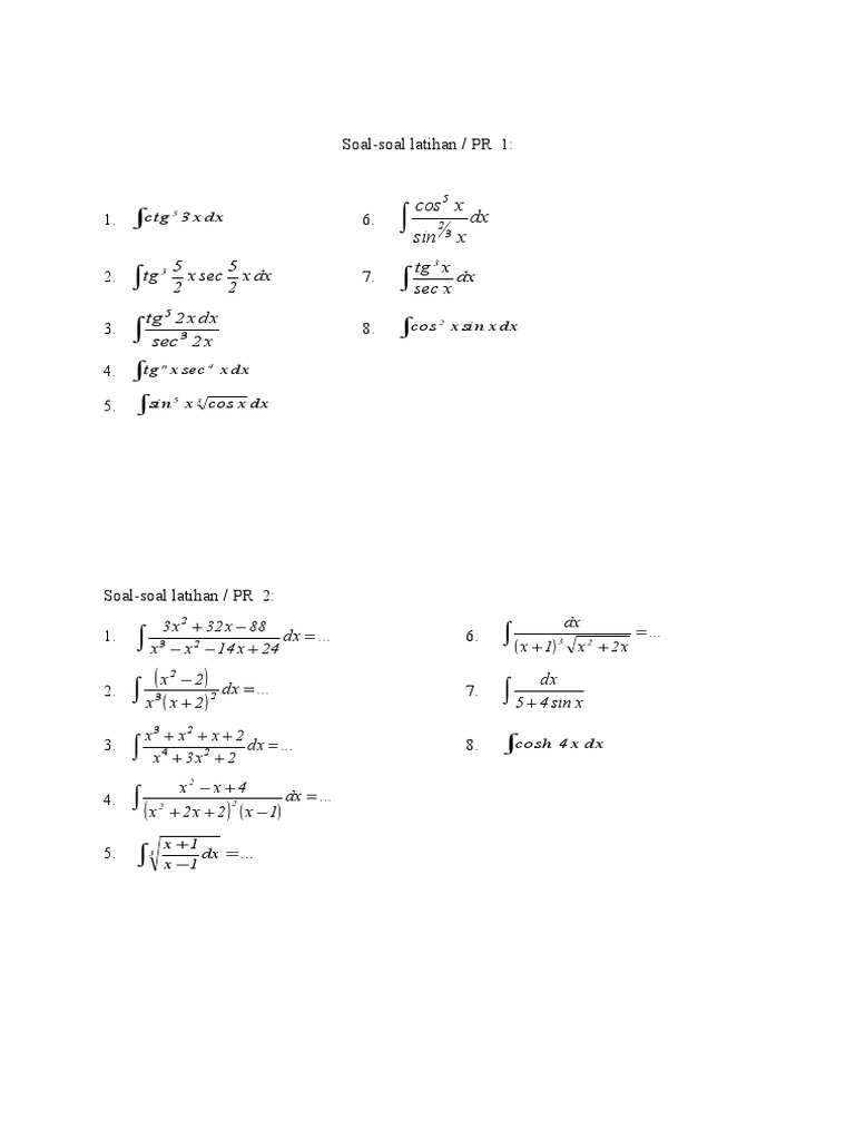 Calculus Practice Problems | PDF