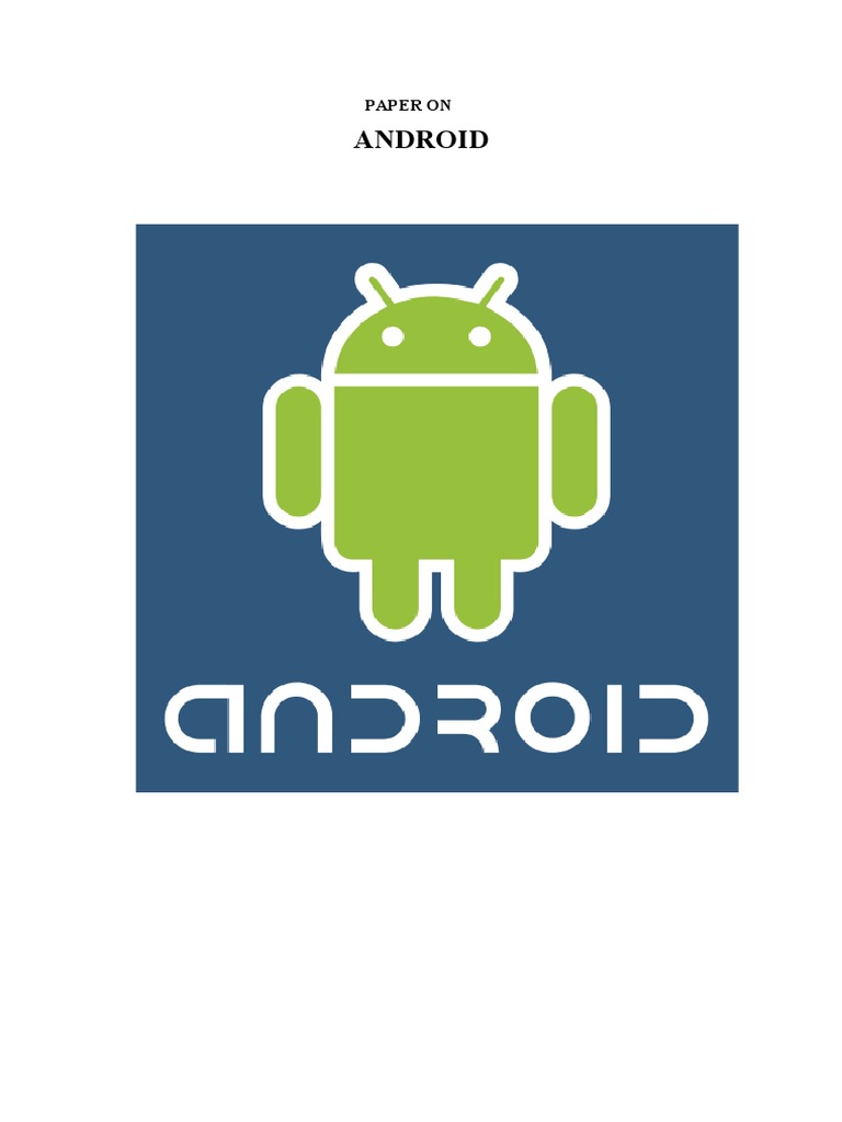 Android: Paper On | PDF | Android (Operating System) | Databases