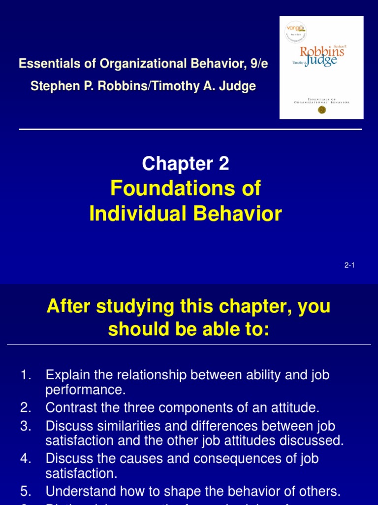 Chapter 2 Organizational Behavior | PDF | Reinforcement | Attitude ...