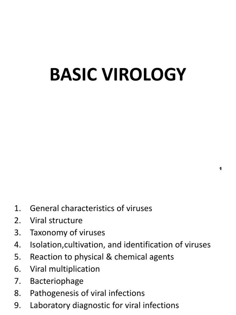 Basic Virology | PDF | Virus | Infection