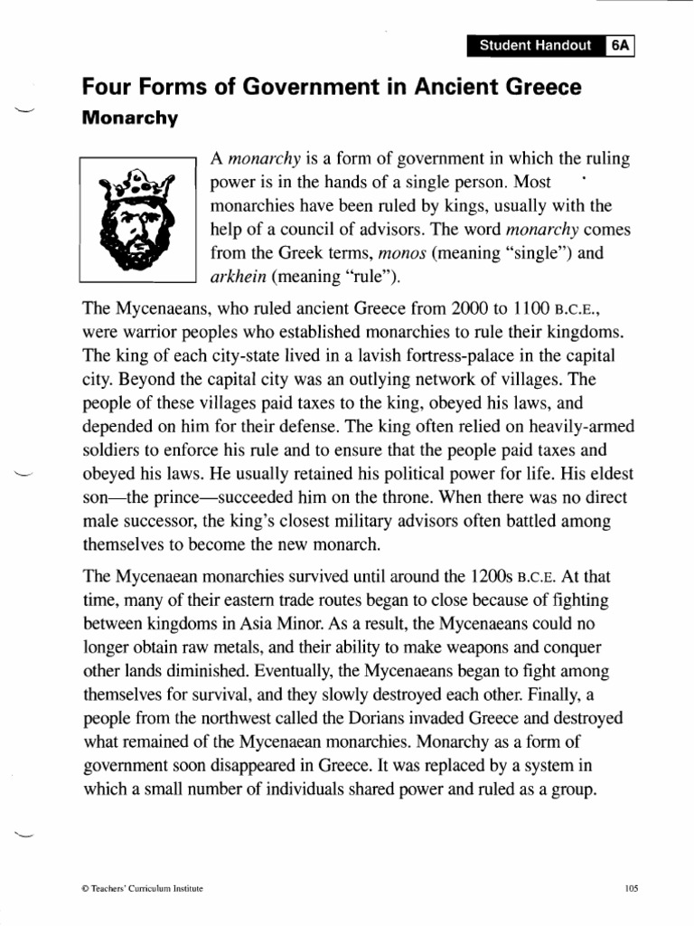 Evolution of Greek Government Activity | PDF | Tyrant | Ancient Greece