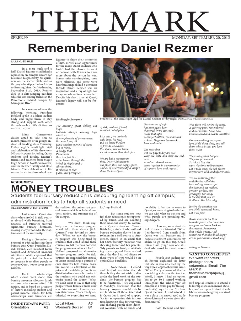 The Mark - September 2013 Issue | PDF | Internship | Job Hunting