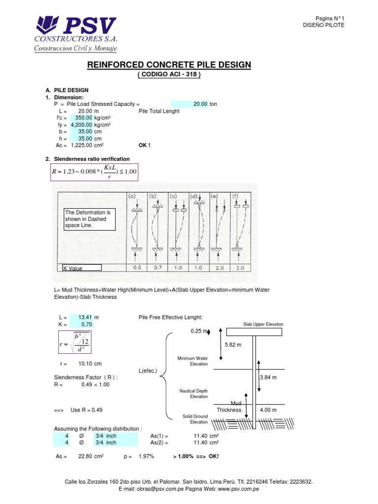 Design of The Pile | PDF | Deep Foundation | Structural Engineering