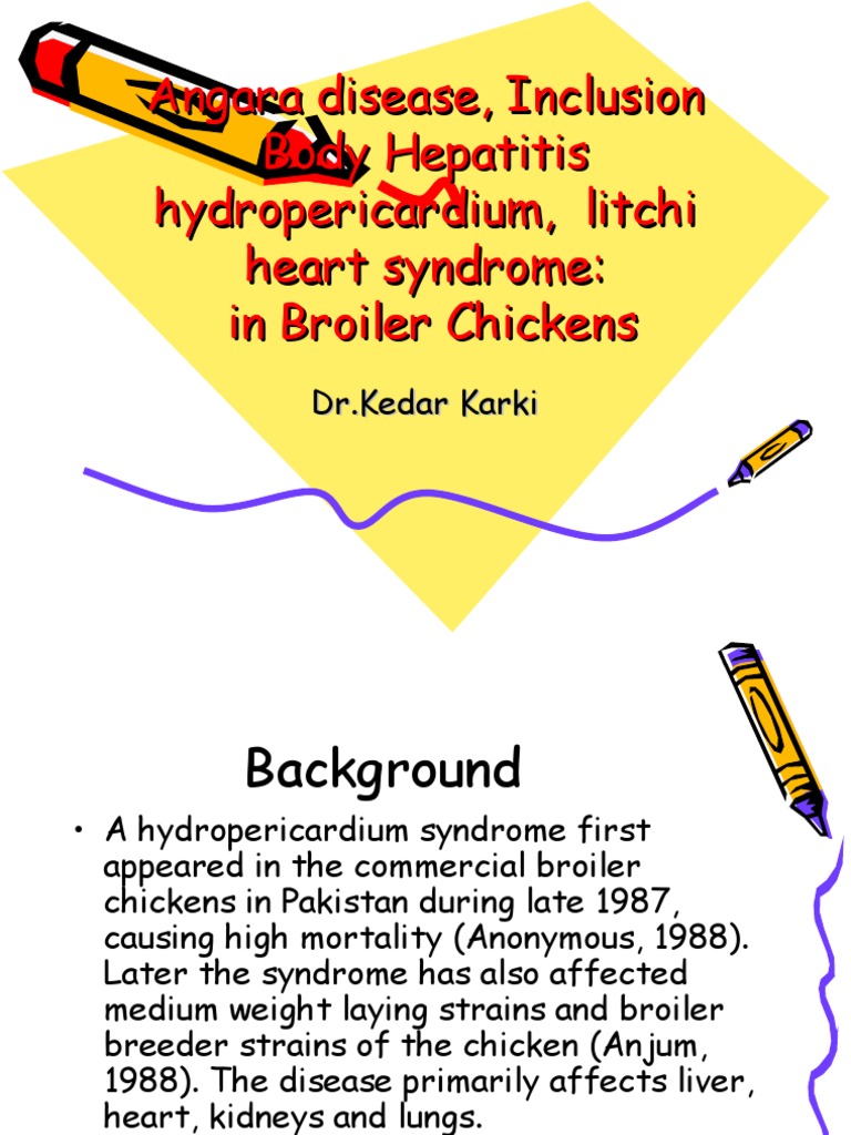 ANGARA DISEASE Inclusion Body Hepatitis Hydropericarditis Litchi Heart ...