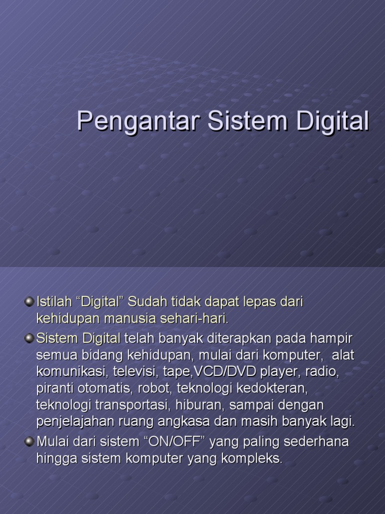 Pengantar Sistem Digital | PDF