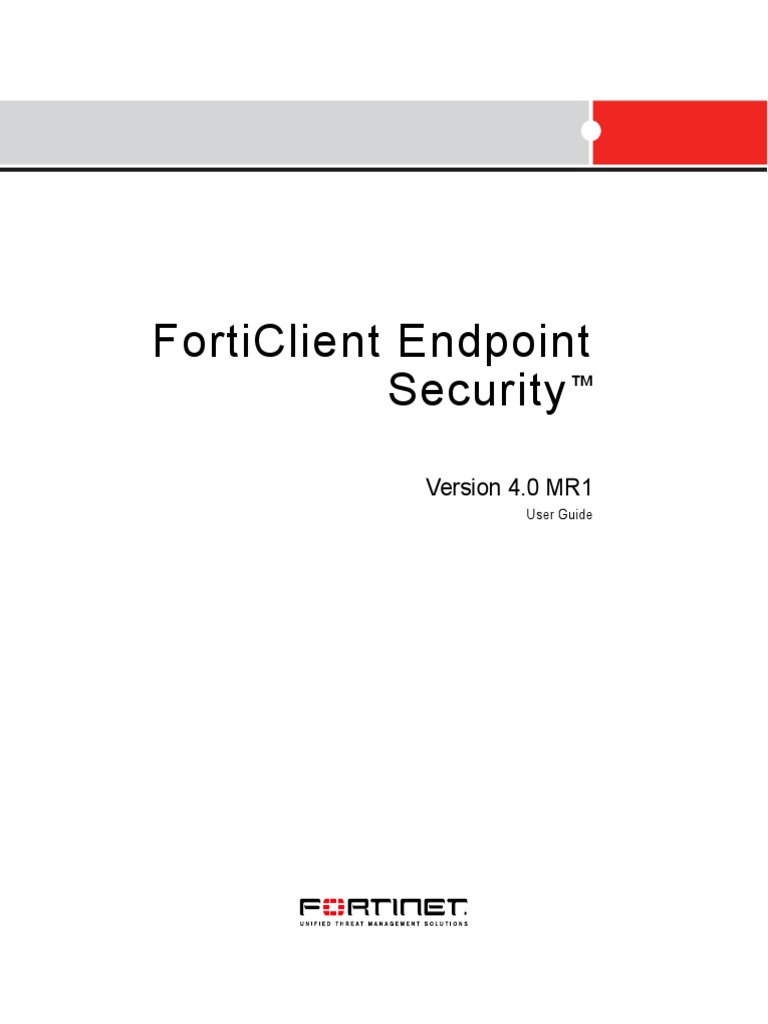 Forticlient Endpoint Security User | PDF | Virtual Private Network ...