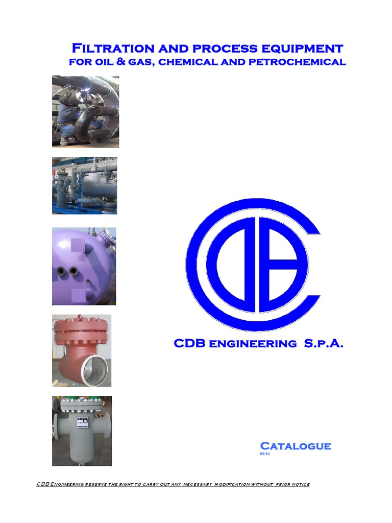 CDB Filters Catalog | PDF | Valve | Steam