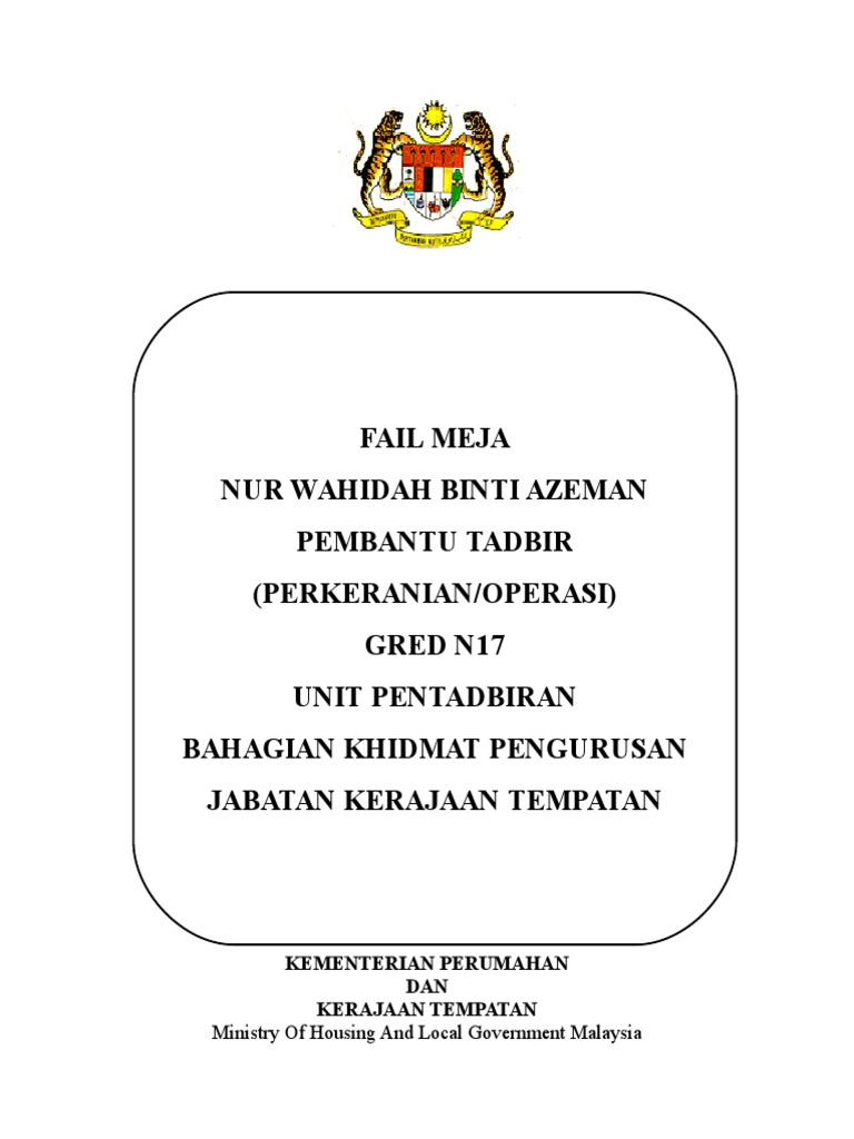 Contoh Fail Meja | PDF