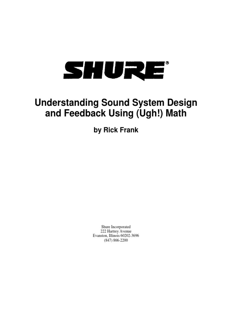 Shure - Understanding Sound System Design and Feedback Using Math ...