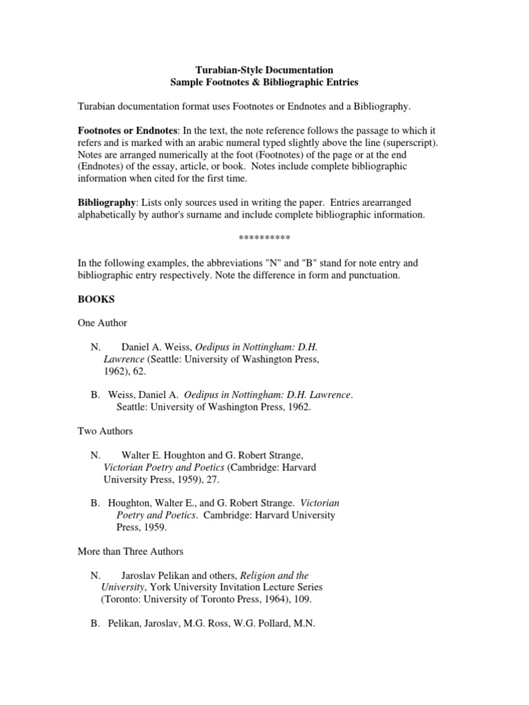 Turabian Manual of Style Examples - Author Date | PDF | Note (Typography) | Bibliography