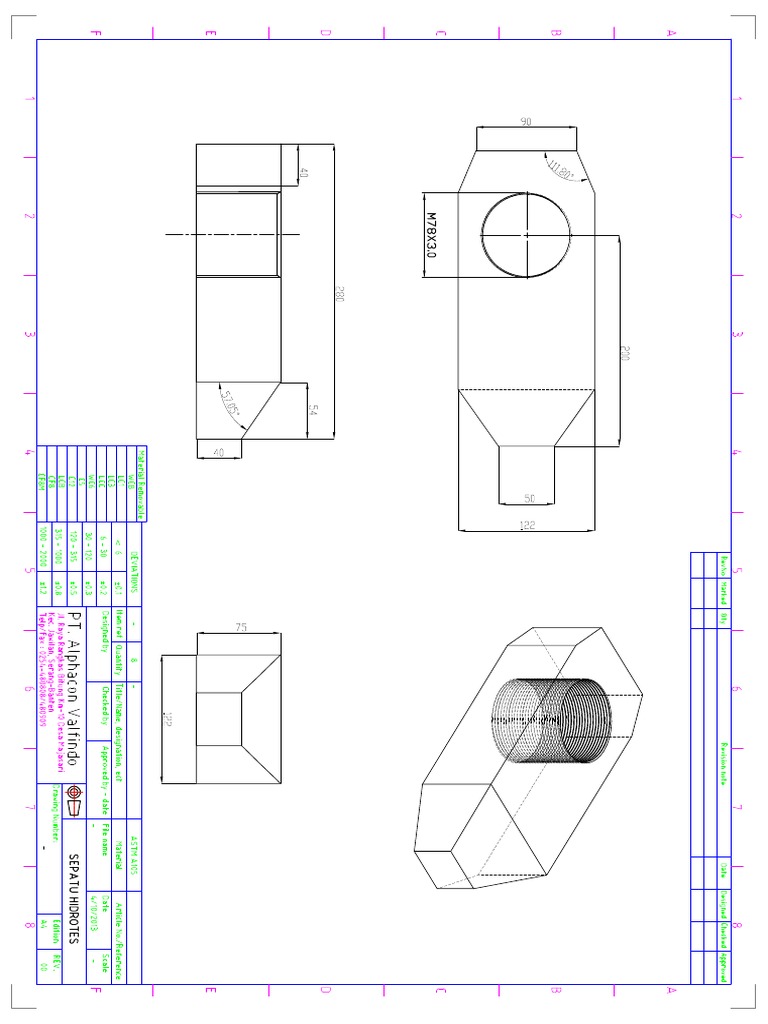 SEPATU - DWG Model | PDF