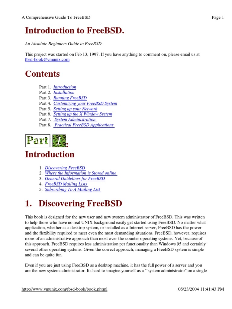 A Comprehensive Guide To Freebsd Pdf Booting File System