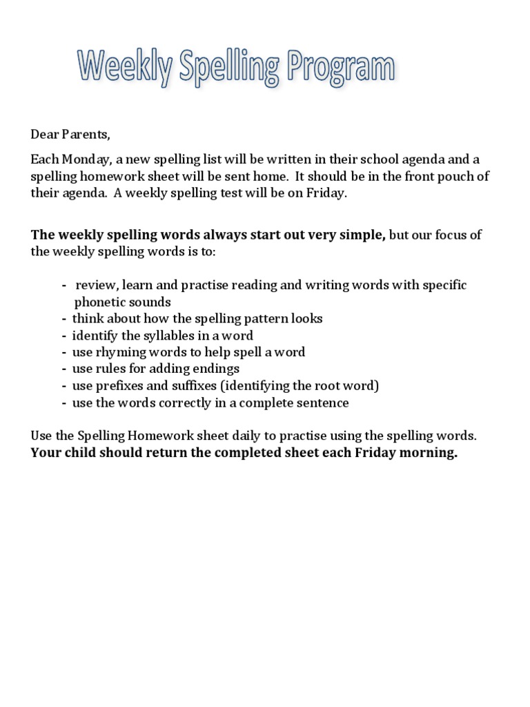 Spelling Intro | PDF | Language Arts & Discipline