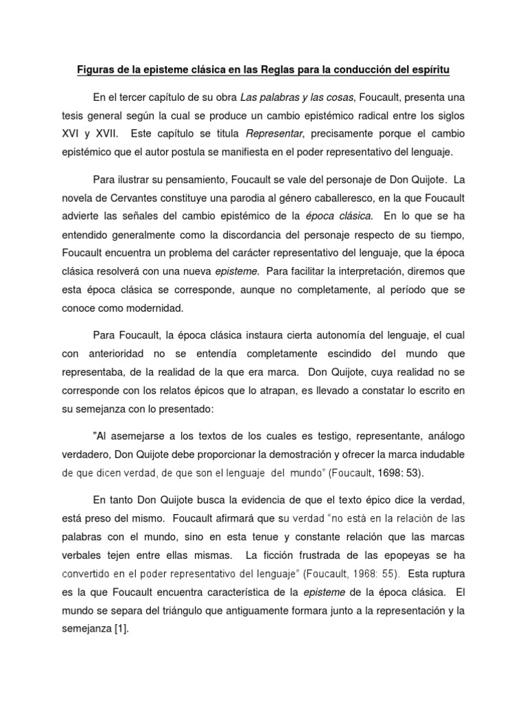 Figuras de La Episteme Clásica en Descartes - Gabriel Vinazza | PDF ...