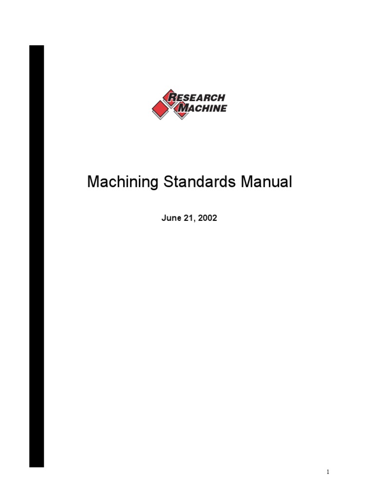 Machining Standards | PDF