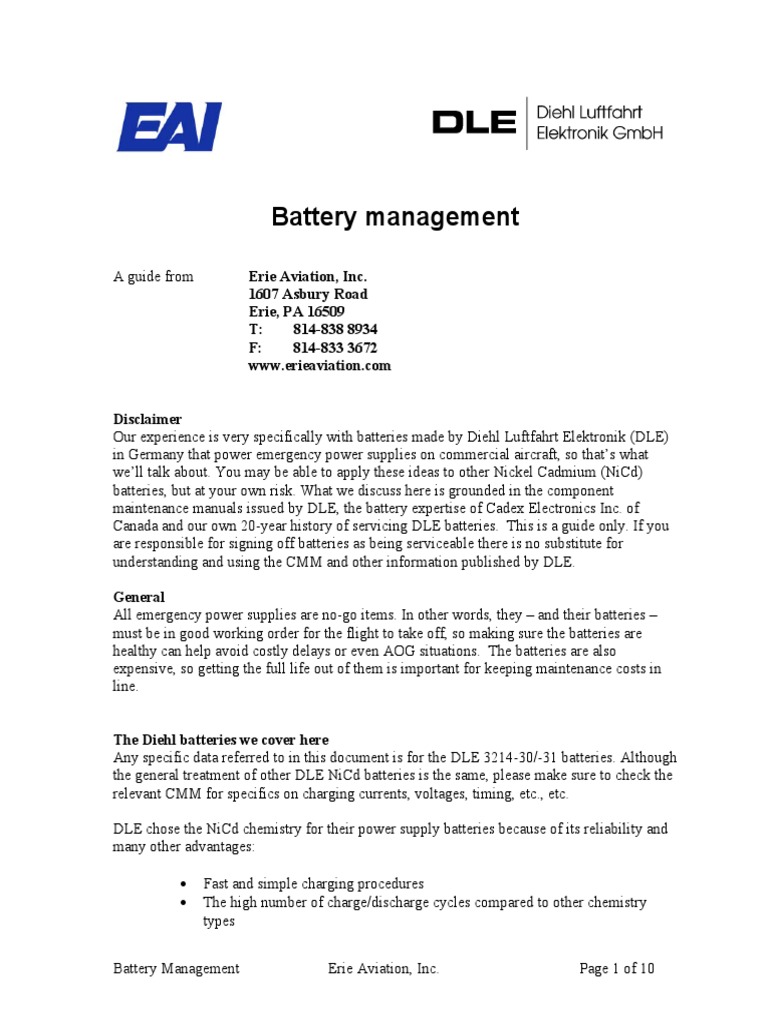 Battery Management Guide | PDF | Battery Charger | Battery (Electricity)