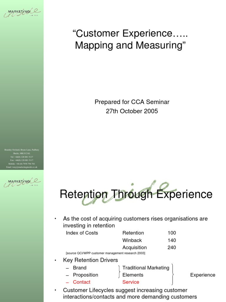 Customer Experience Presentation | PDF | Customer Experience | Brand