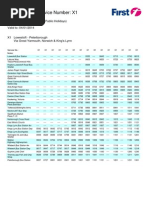 Timetable E1-E2 | PDF