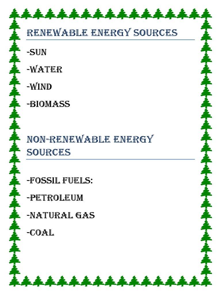 Renewable Energy Sources | PDF