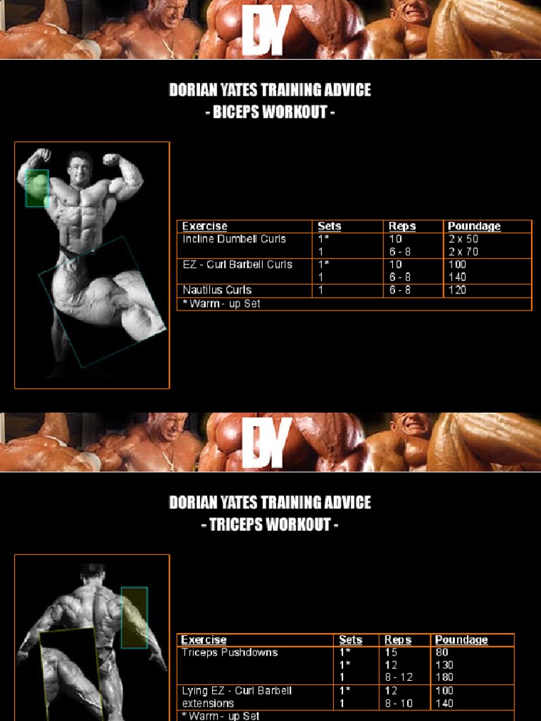 Dorian Yates Training | PDF