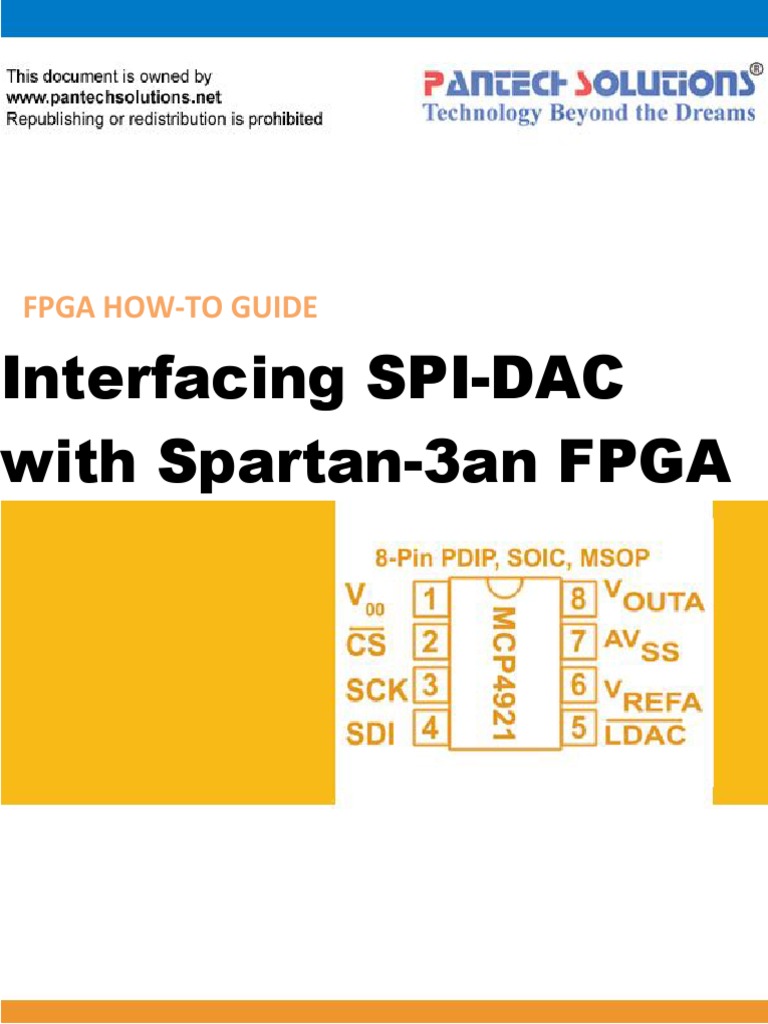 Interfacing SPI DAC with FPGA Guide | PDF | Digital To Analog Converter ...