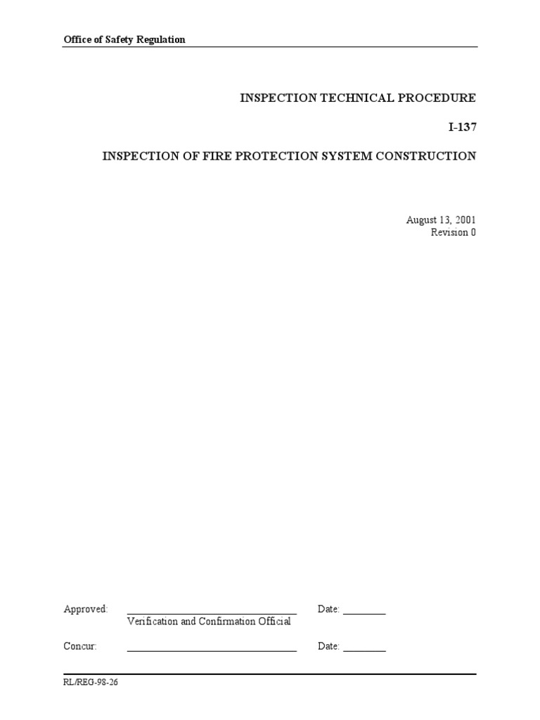 Itp I 137 | PDF | Pipe (Fluid Conveyance) | Fire Sprinkler System