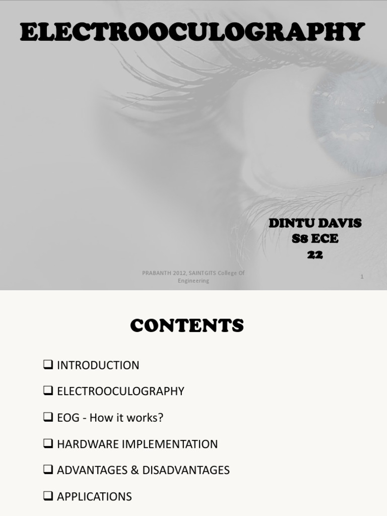Electrooculography: EOG System Guide | PDF | Electroencephalography ...