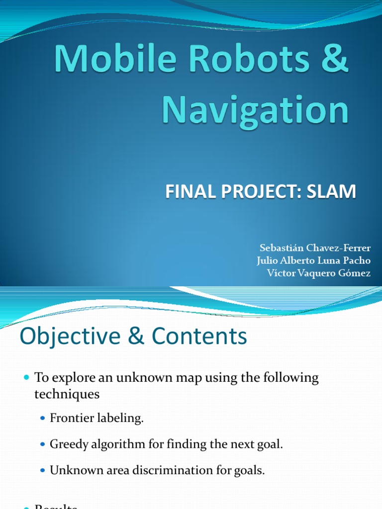 Exploring Maps with SLAM Techniques | PDF | Teaching Methods ...