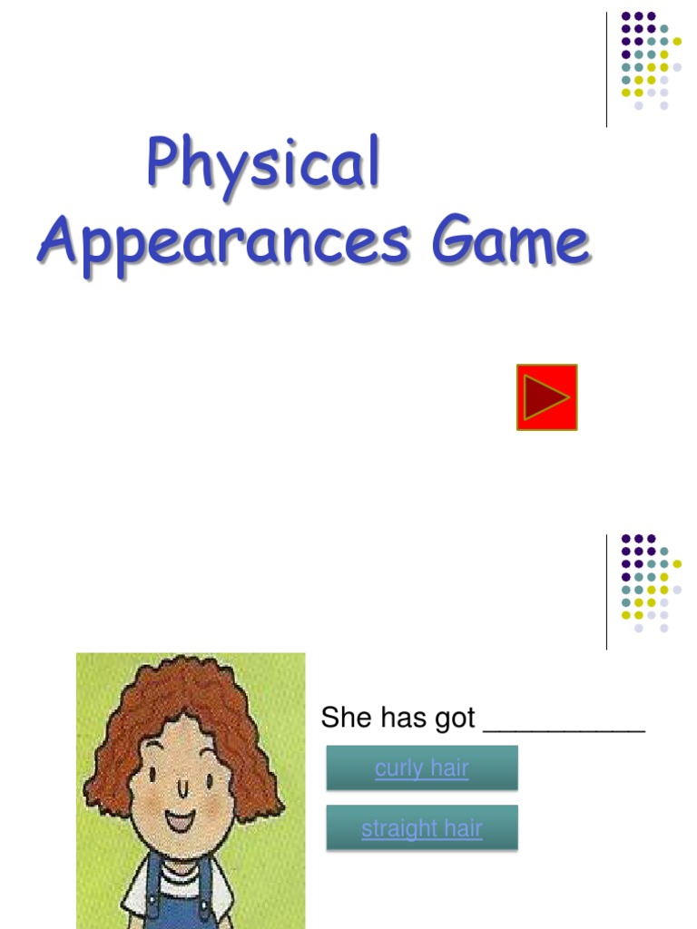 Physical Appearance Quiz Game | PDF | Language Arts & Discipline