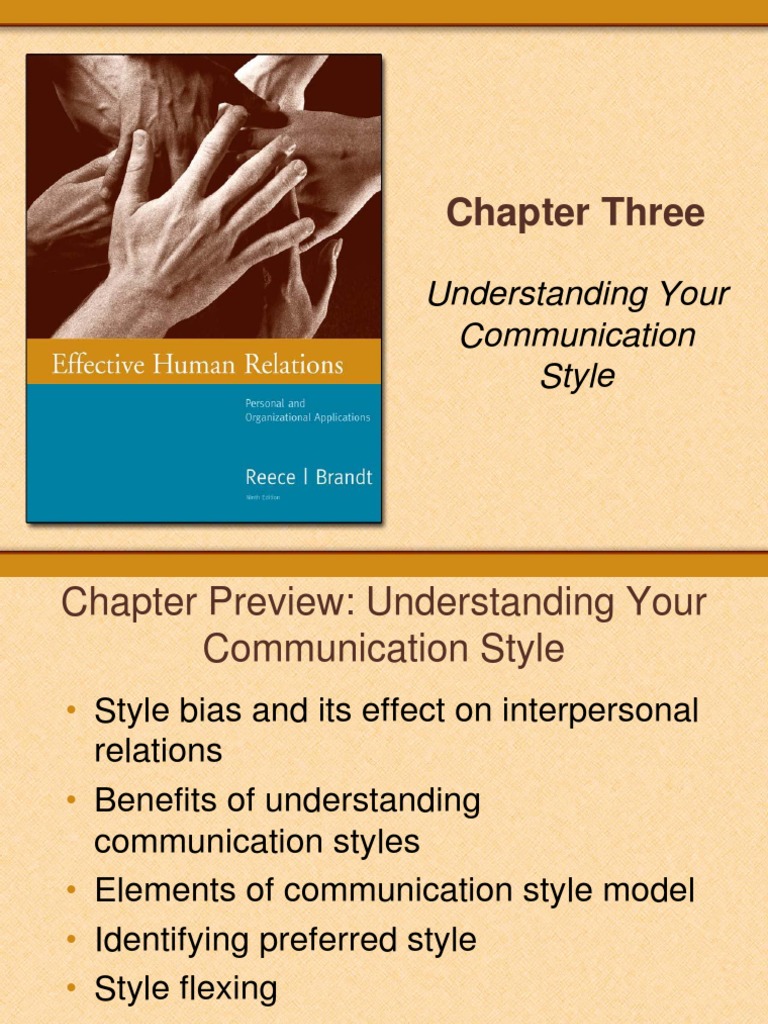 Chapter Three: Understanding Your Communication Style | PDF ...