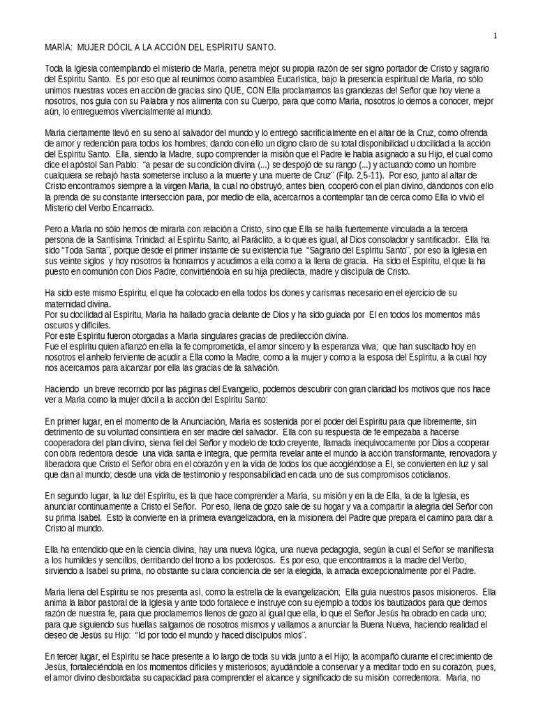 Maria, Mujer Docil | PDF